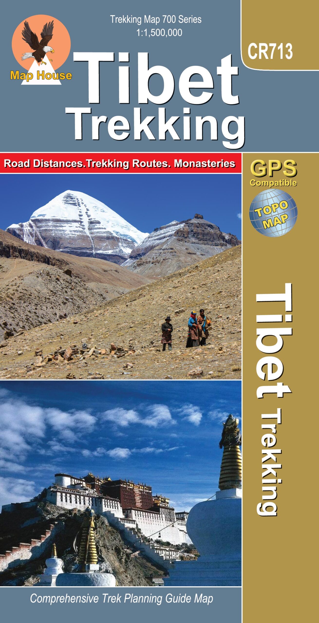 Tibet Trekking, Kailash Lhasa kathmandu map house books himalaya - MapHouse